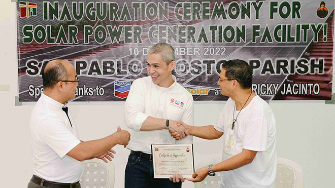 Chevron Donates to Tondo Parish Solar Power Project - Amazing Manila ...