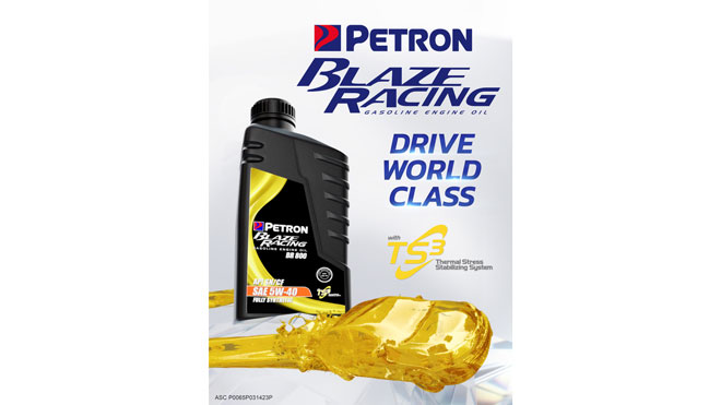 Drive world class with Petron Blaze Racing engine oil, fortified with ...