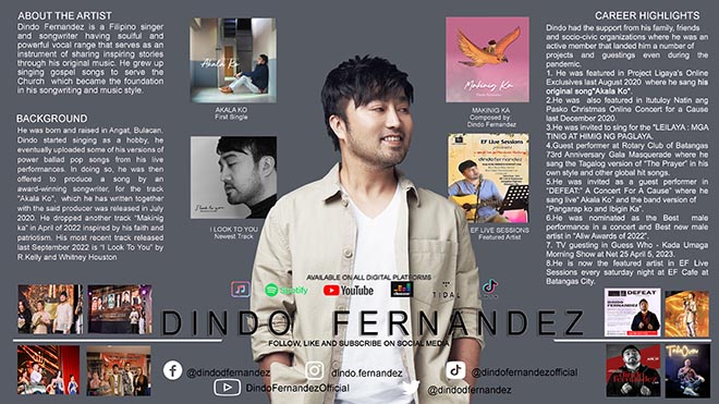 Dindo Fernandez: Discovering the Soulful Sound of a Fast-rising Balladeer - Amazing Manila Journal